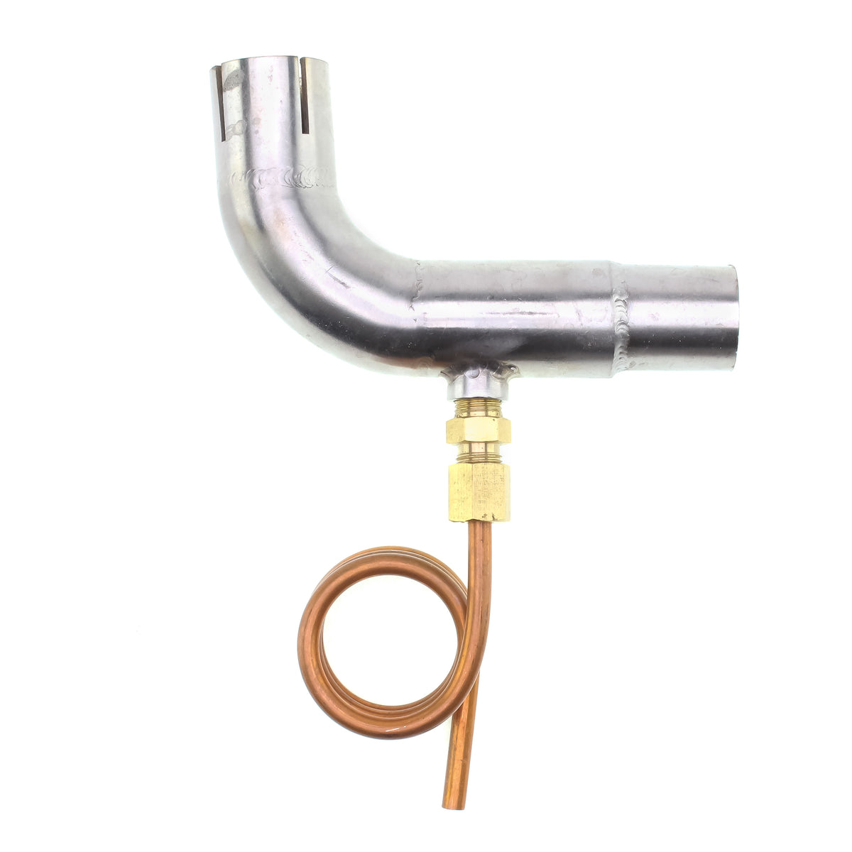 Elbow with Condensation Drain / Water Trap Rounded F/M Ø 22mm – HEATPORT